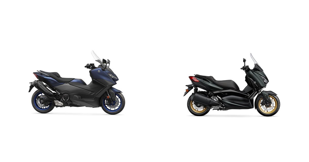 Motorrad Vergleich Yamaha TMAX 2023 vs. Yamaha XMAX 300 Tech MAX 2022