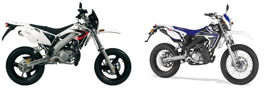 Motorrad Vergleich Motorhispania RYZ Supermotard 2009 vs. Rieju MRT ...