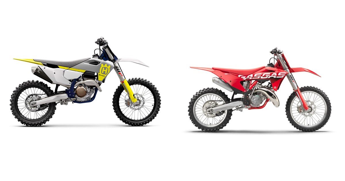 Motorrad Vergleich Husqvarna FC 250 2023 vs. GASGAS MC 125 2023