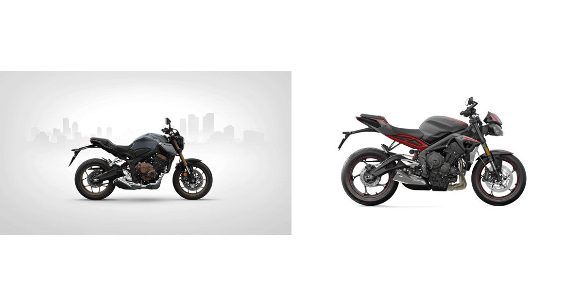 Honda CB650R 2023 vs Triumph Street Triple 765 R 2021