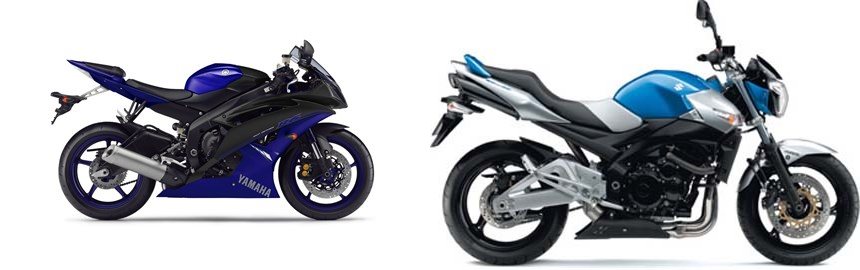 Motorrad Vergleich Yamaha YZF-R6 2014 vs. Suzuki GSR 600 2009