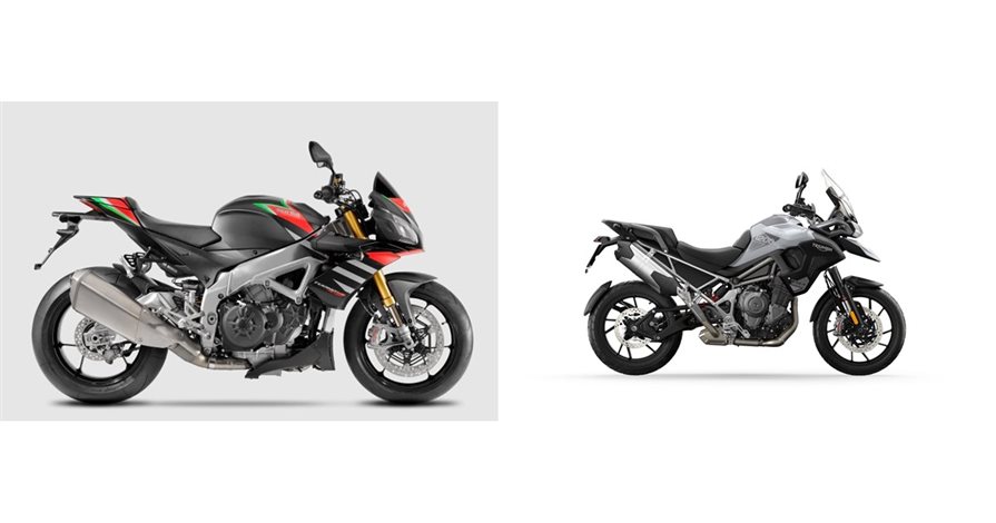 Motorrad Vergleich Aprilia Tuono V4 1100 Factory 2022 vs. Triumph Tiger ...