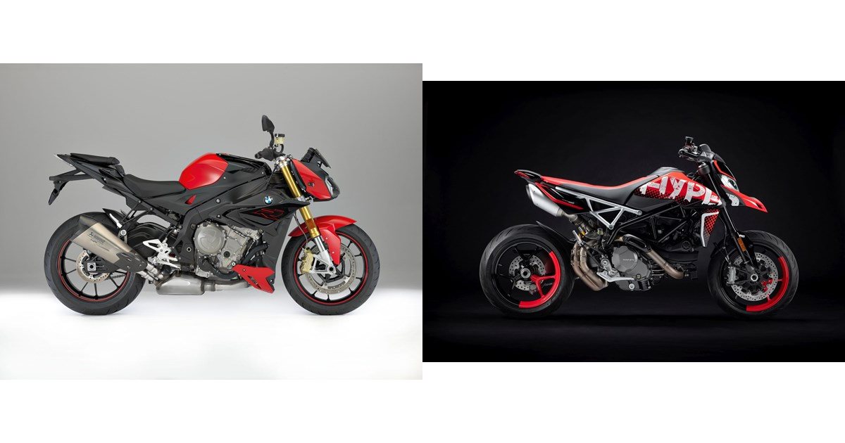 Motorrad Vergleich BMW S 1000 R 2017 vs. Ducati Hypermotard 950 RVE 2020