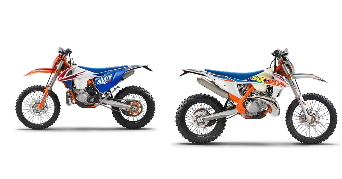 Motorrad Vergleich KTM 250 EXC TPI Sixdays 2018 vs. KTM 250 EXC TPI ...