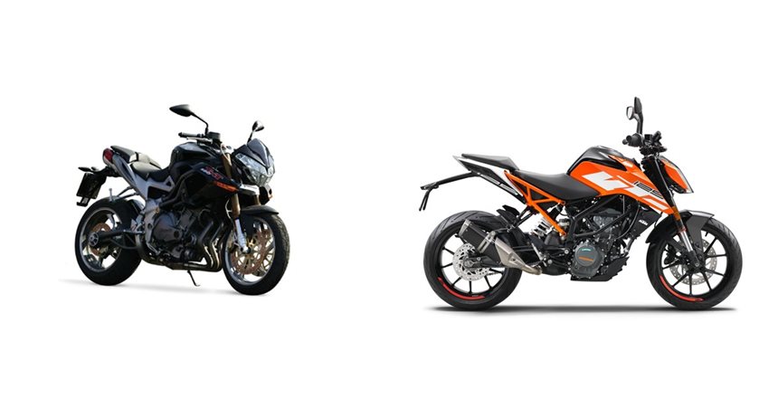 Motorrad Vergleich Malaguti Ciak 125 2006 vs. KTM 125 Duke 2019