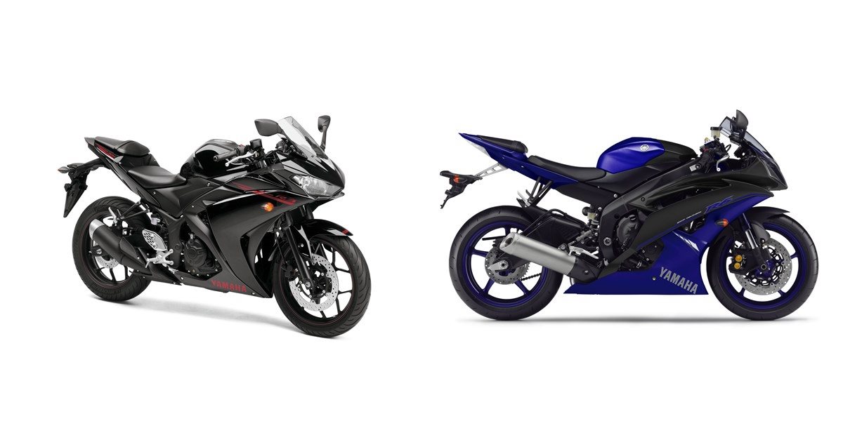 Motorrad Vergleich Yamaha R3 2015 vs. Yamaha YZF-R6 2014
