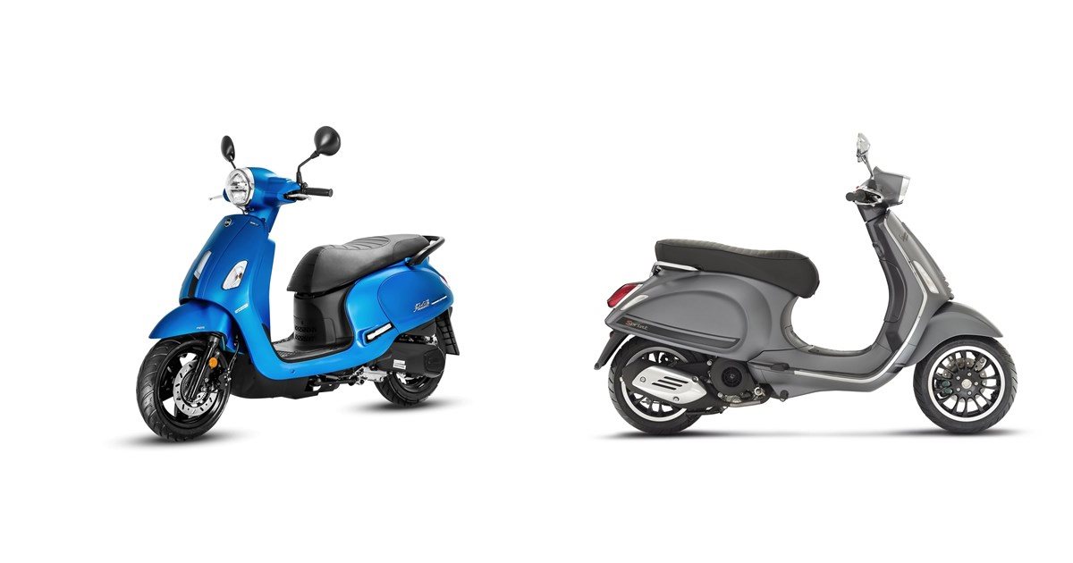 Motorrad Vergleich Sym Fiddle 125 ABS E5 2021 vs. Vespa Sprint 125ie 3v S 2016