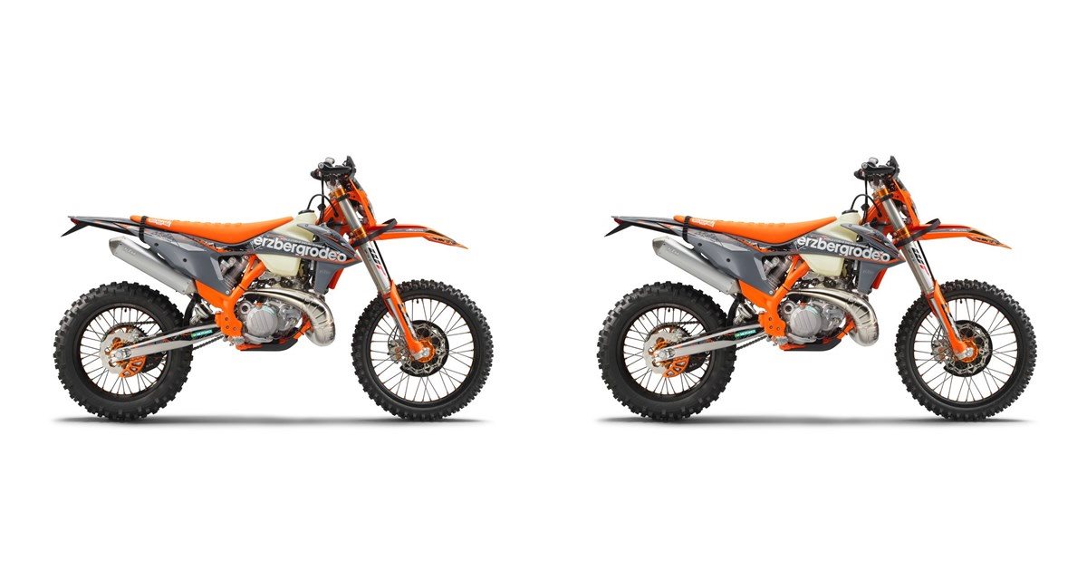 Motorrad Vergleich KTM 300 EXC TPI Erzberg Edition 2023 vs. KTM 300 EXC TPI Erzberg Edition 2023