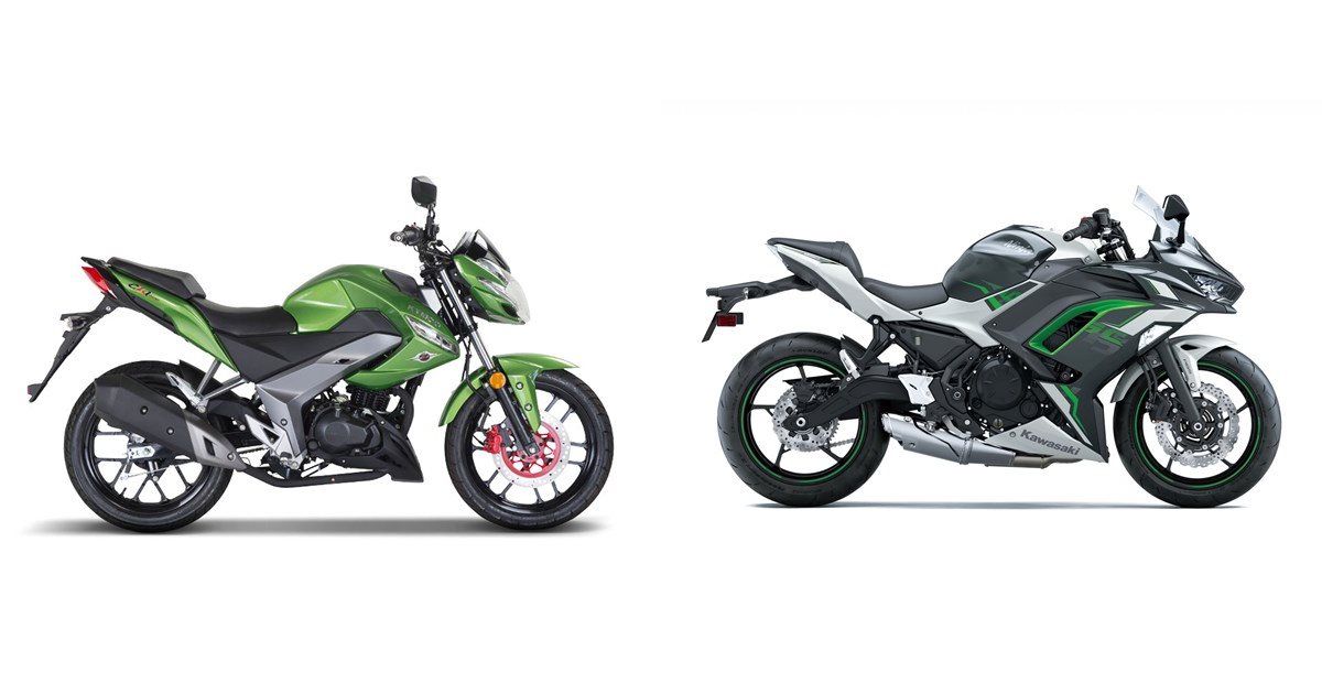 Motorrad Vergleich Kymco CK1 125 2016 vs. Kawasaki Ninja 650 2022