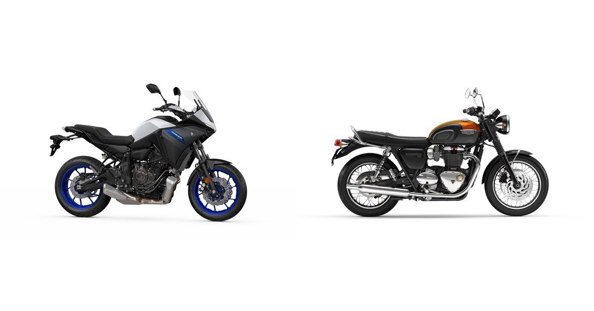 Motorrad Vergleich Yamaha Tracer 700 2020 vs. Triumph Bonneville T120 2020