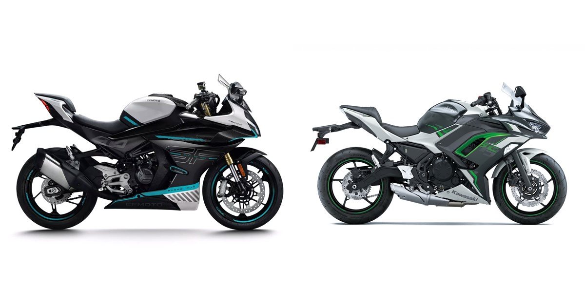 Motorrad Vergleich CFMOTO 450SR 2023 vs. Kawasaki Ninja 650 2022