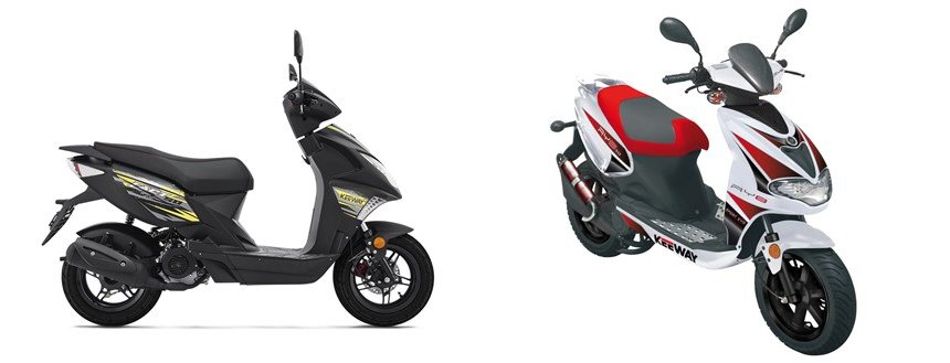 Motorrad Vergleich Keeway Fact 50 2023 vs. Keeway RY8 45 2010