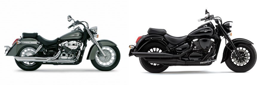 Motorrad Vergleich Honda VT 750 Shadow 2007 vs. Suzuki Intruder C800 2016