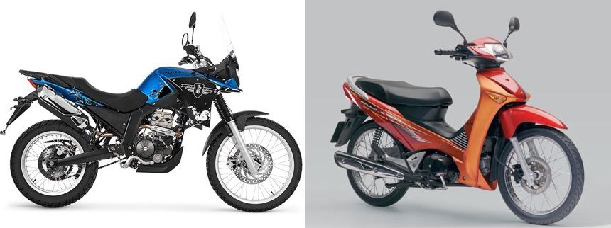 Motorrad Vergleich Zündapp ZXA 125 Adventure 2020 vs. Honda ANF 125 ...