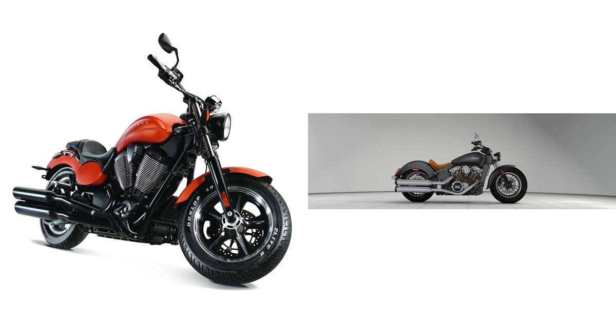 Motorrad Vergleich Victory Judge 2013 vs. Indian Scout 2019