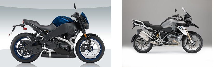 Motorrad Vergleich Buell Lightning Long XB 12 Ss 2009 vs. BMW R 1200 GS ...