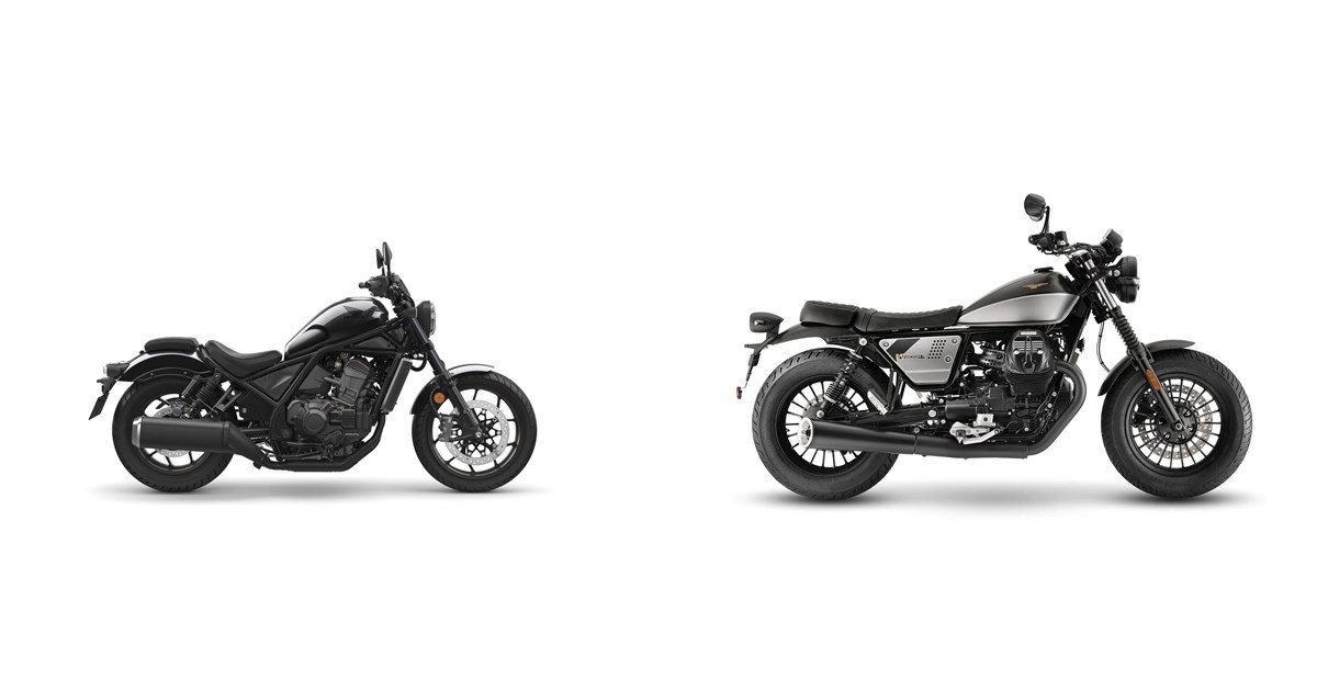 Honda CMX1100 Rebel 2022 vs Moto Guzzi V9 Bobber Special Edition 2023