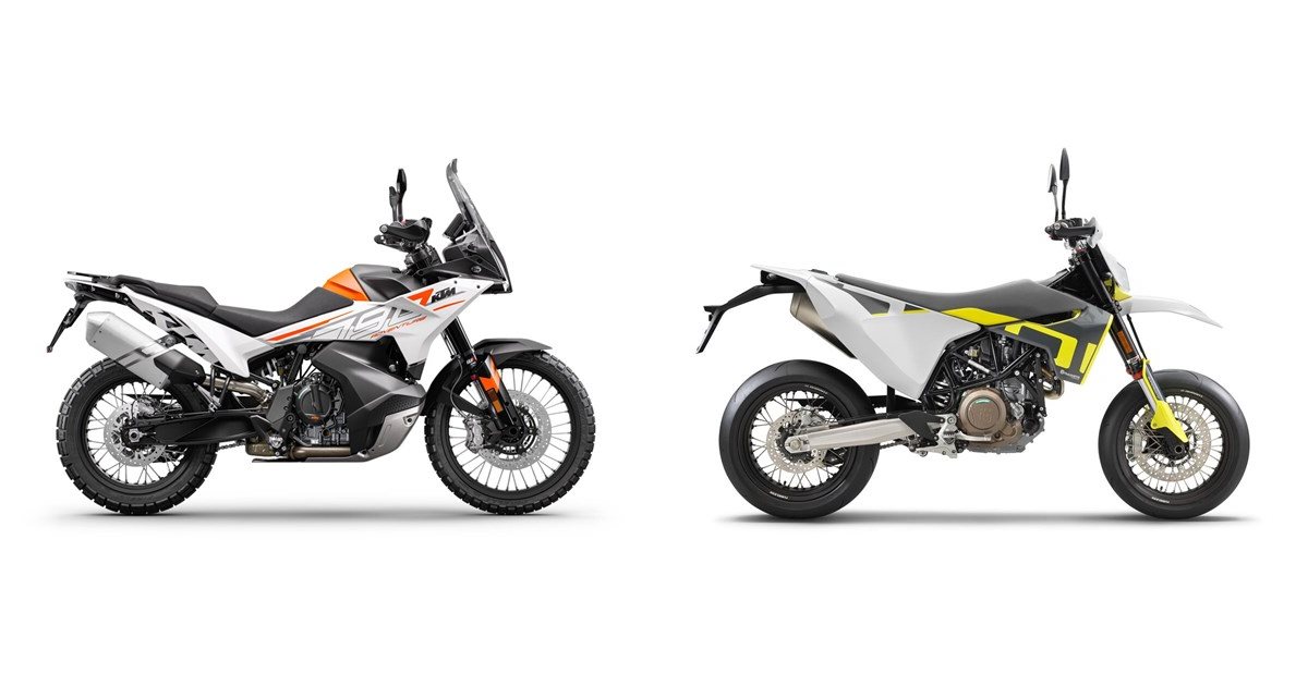 KTM 790 Adventure 2023 vs Husqvarna 701 Supermoto 2020