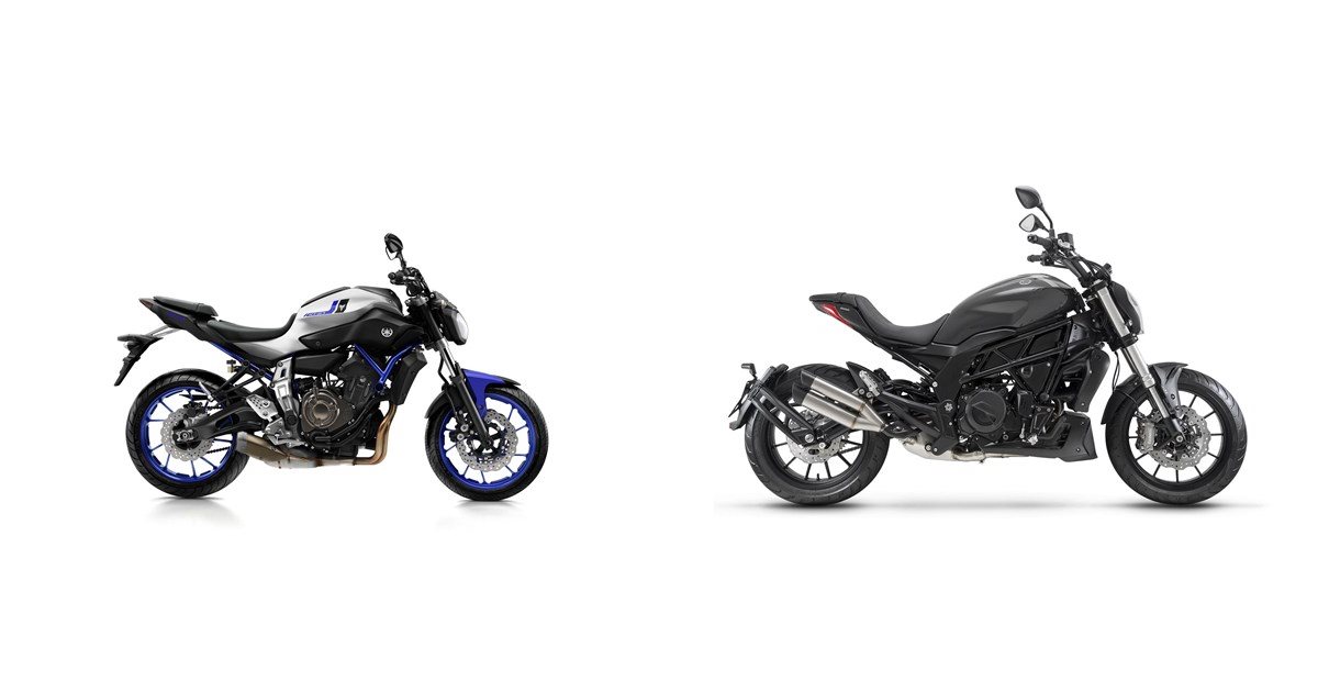 Yamaha MT-07 2016 vs Benelli 502 C 2021