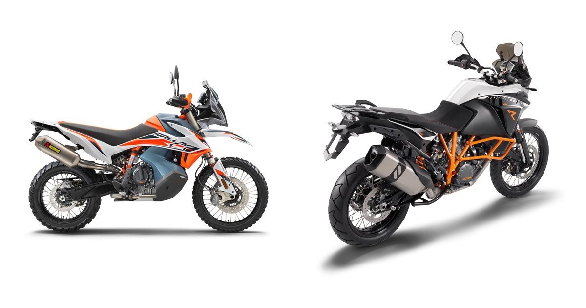 Motorrad Vergleich KTM 890 Adventure R Rally 2021 vs. KTM 1190 ...