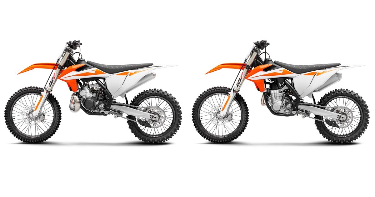 Motorrad Vergleich KTM 250 SX 2019 vs. KTM 450 SX-F 2019