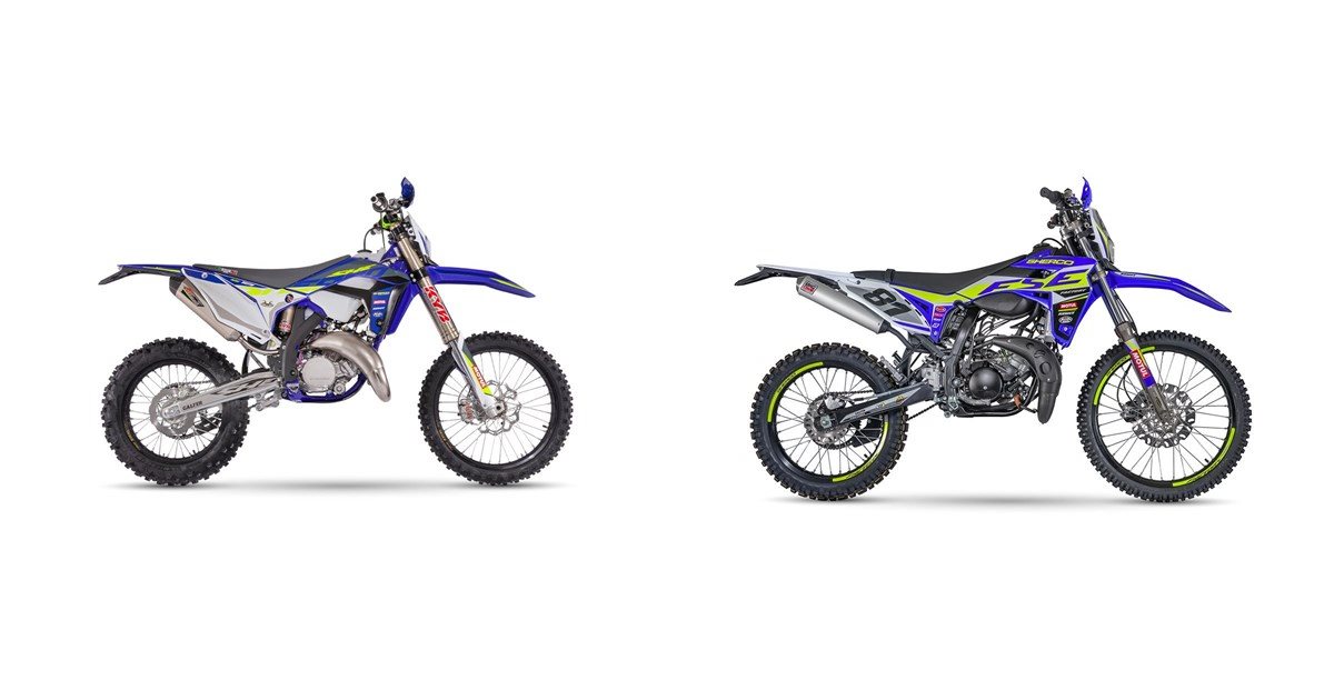 Motorrad Vergleich Sherco 125 SE Factory 2023 vs. Sherco Factory SE-R 2023