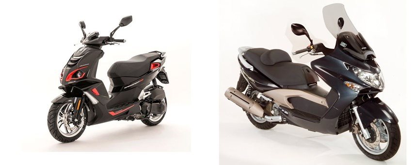 Motorrad Vergleich Peugeot Speedfight 4 125 2019 Vs Kymco Xciting 500i