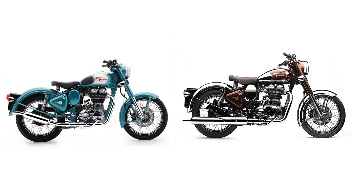 Motorrad Vergleich Royal Enfield Bullet 500 Classic EFI 2013 vs. Royal ...