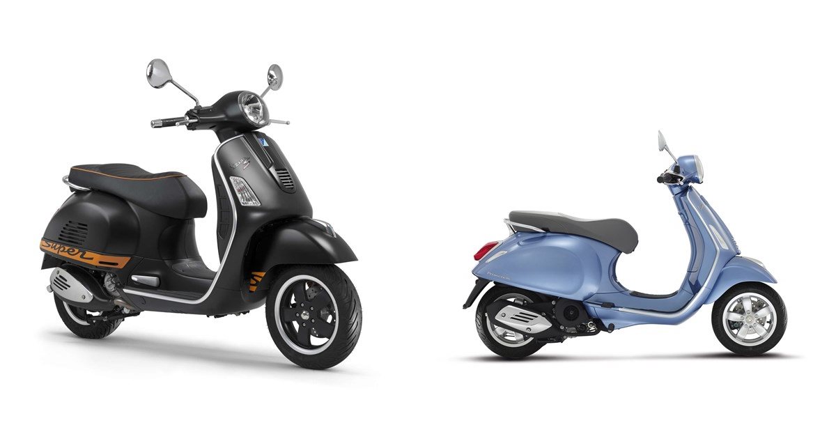 Motorrad Vergleich Vespa GTS 125 i.e. Super Sport 2013 vs. Vespa Primavera 125 i.e. 3V 2013