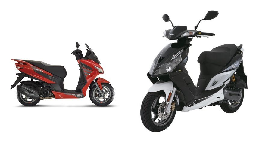 Motorrad Vergleich Aprilia Sxr 50 2021 Vs Sym Jet Sport X 50 S 2009