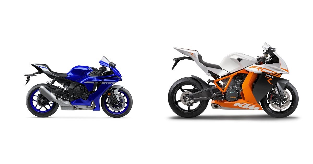 Motorrad Vergleich Yamaha R1 2021 vs. KTM 1190 RC8 R 2015