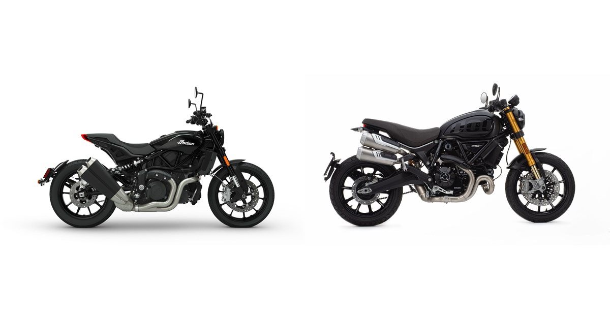 Motorrad Vergleich Indian FTR 1200 2020 vs. Ducati Scrambler 1100 Sport ...