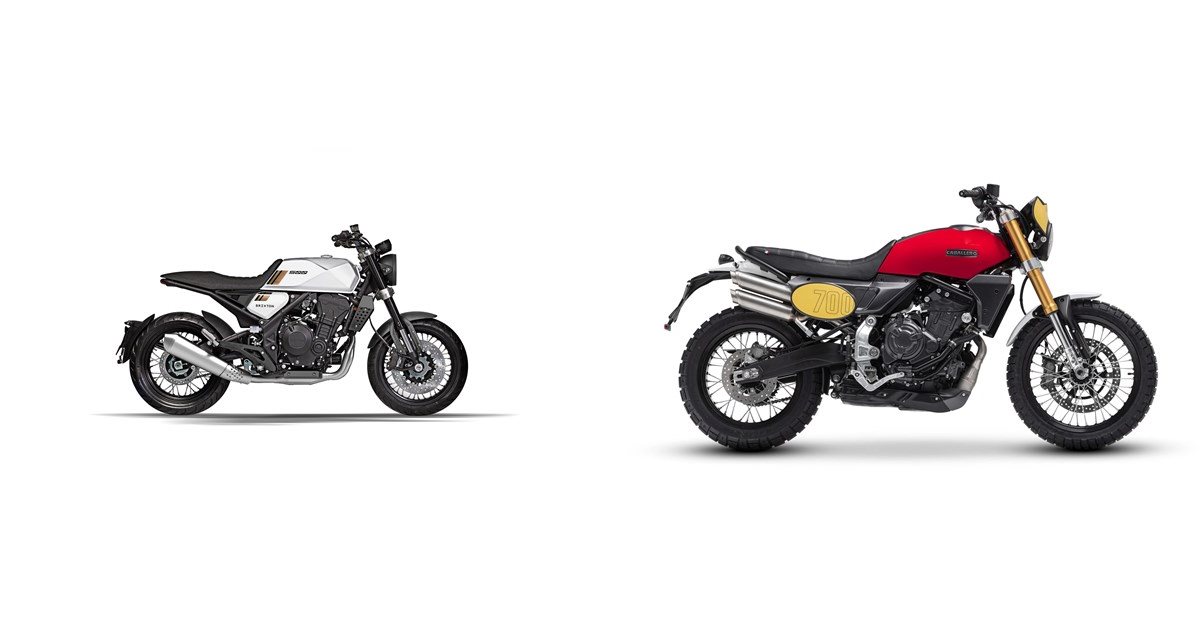 Motorrad Vergleich Brixton Crossfire 500 2021 vs. Fantic Caballero 700 2023