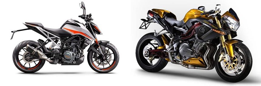 KTM 390 Duke 2022 vs Benelli TNT Cafe Racer 2009