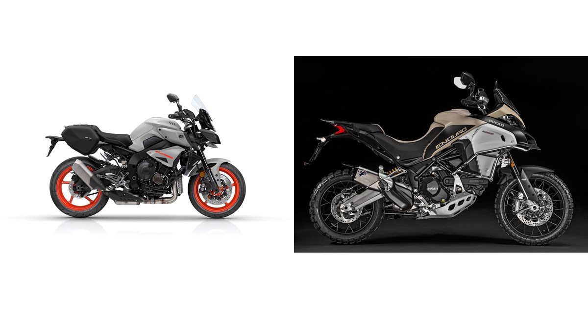 Motorrad Vergleich Yamaha MT-10 Tourer Edition 2019 vs. Ducati ...
