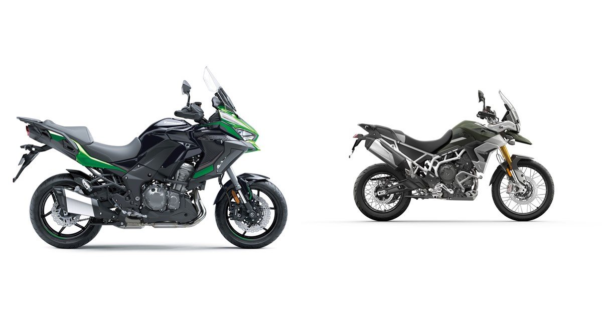 Motorrad Vergleich Kawasaki Versys 1000 SE 2023 vs. Triumph Tiger 900 ...