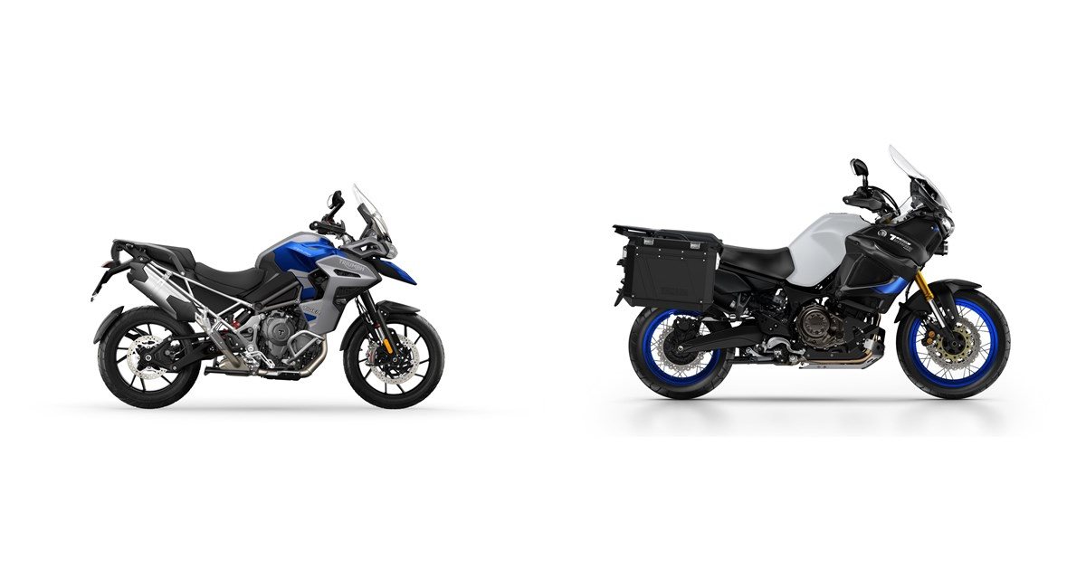 Motorrad Vergleich Triumph Tiger 1200 GT Explorer 2022 vs. Yamaha XT ...