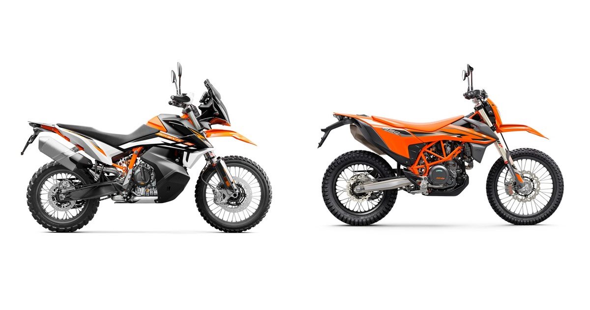 Motorrad Vergleich KTM 890 Adventure R 2021 vs. KTM 690 Enduro R 2023