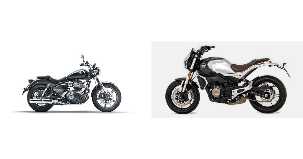 Royal Enfield Super Meteor 650 2023 vs QJ Motor SRV 550 2023