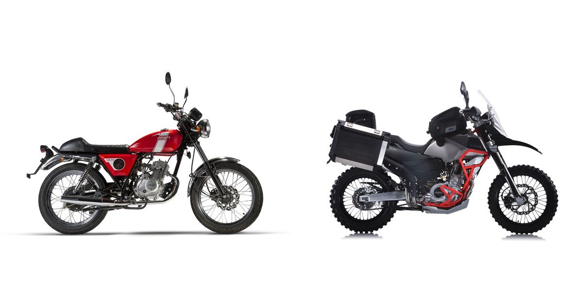 Motorrad Vergleich Mash Fifty 2017 vs. SWM Super Dual 650 2018