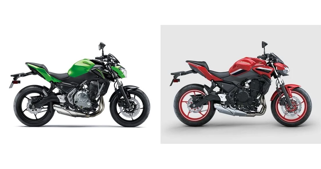 Motorrad Vergleich Kawasaki Z650 2018 vs. Kawasaki Z650 50th ...