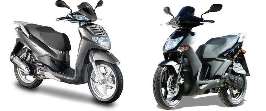 Motorrad Vergleich Sym HD 125 EVO 2012 vs. Kymco Agility City 125 2010