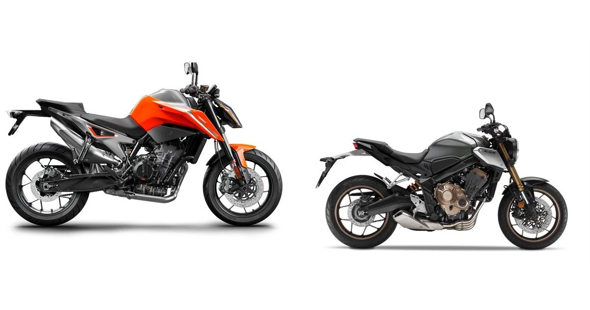 KTM 790 Duke 2019 vs Honda CB650R 2021