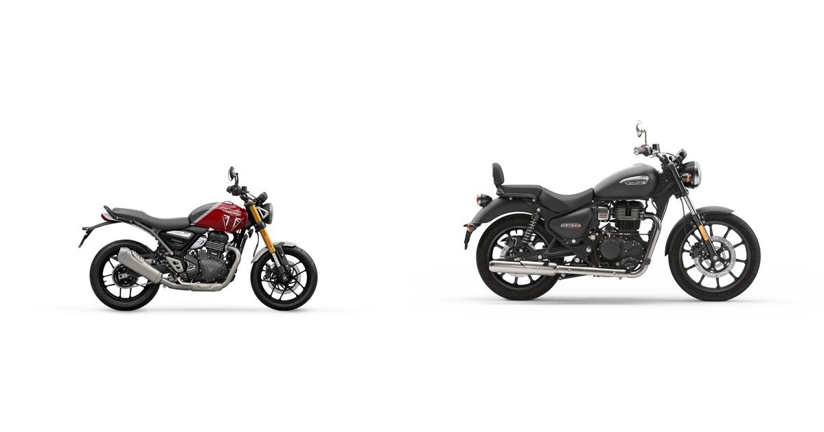 Triumph Speed 400 2024 vs Royal Enfield Meteor 350 Stellar 2023