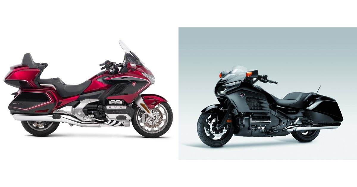 Motorrad Vergleich Honda GL 1800 Goldwing Tour DCT 2018 vs. Honda ...