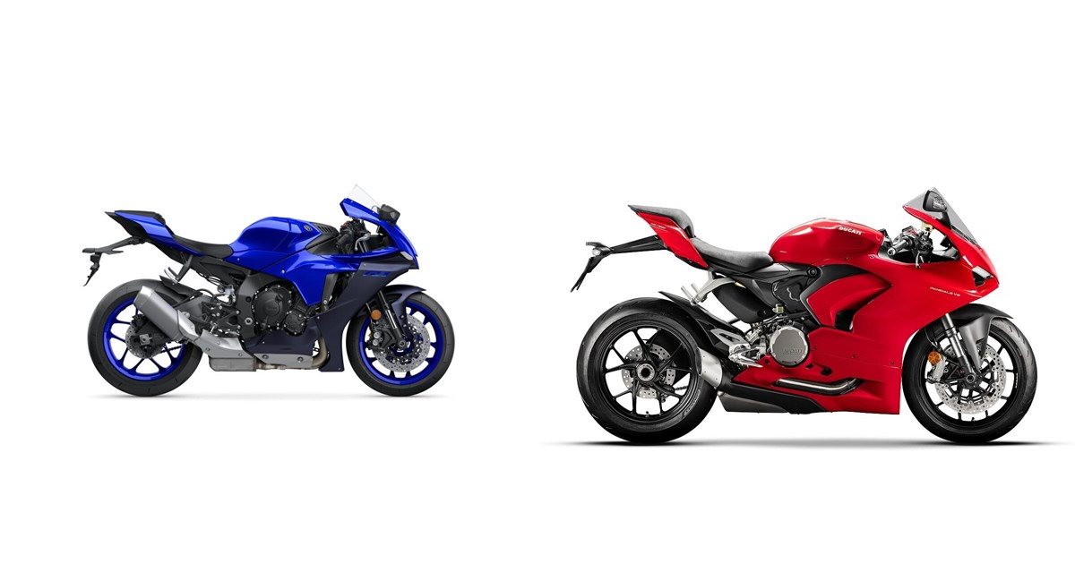 Yamaha R1 2023 vs Ducati Panigale V2 2024
