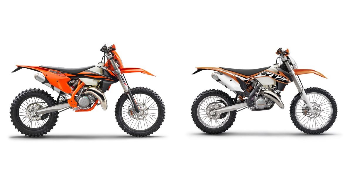 Motorrad Vergleich KTM 150 XC-W 2019 vs. KTM 125 EXC 2014