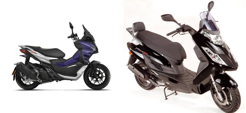 Motorrad Vergleich Aprilia SR GT 200 2022 vs. Kymco Yager GT 200i 2009