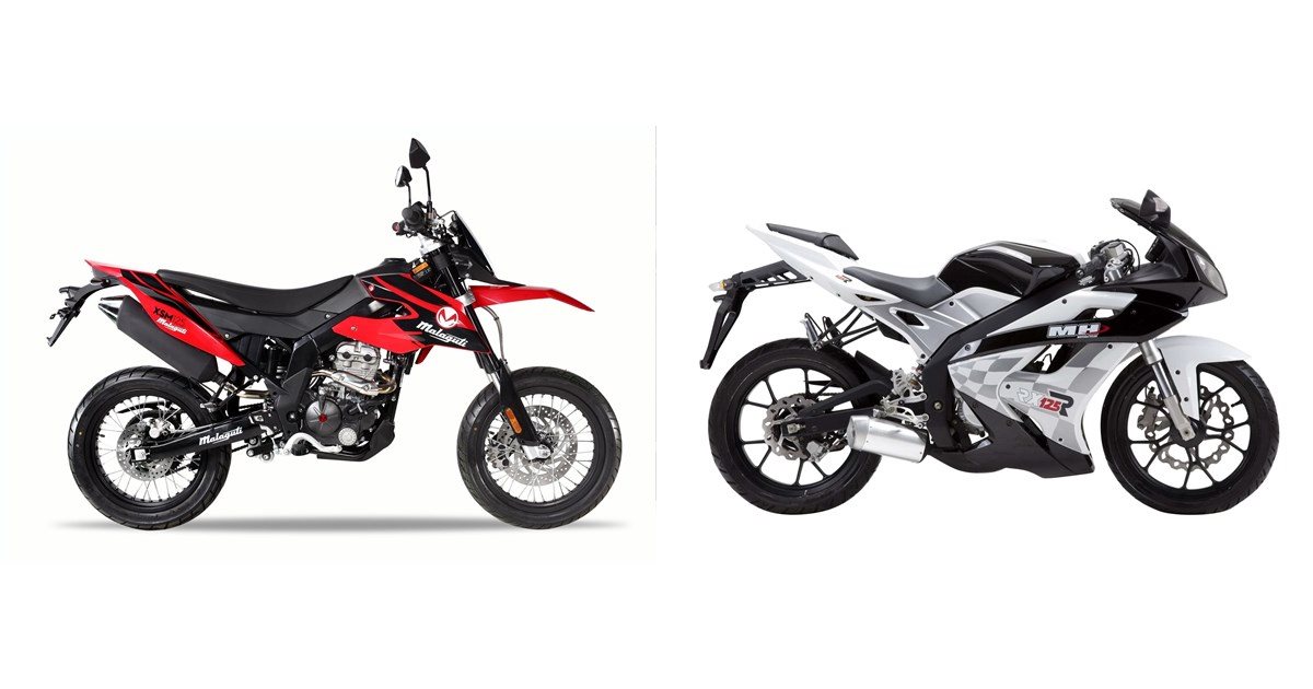 Motorrad Vergleich Malaguti XSM 125 Supermoto 2021 vs. Motorhispania RX ...