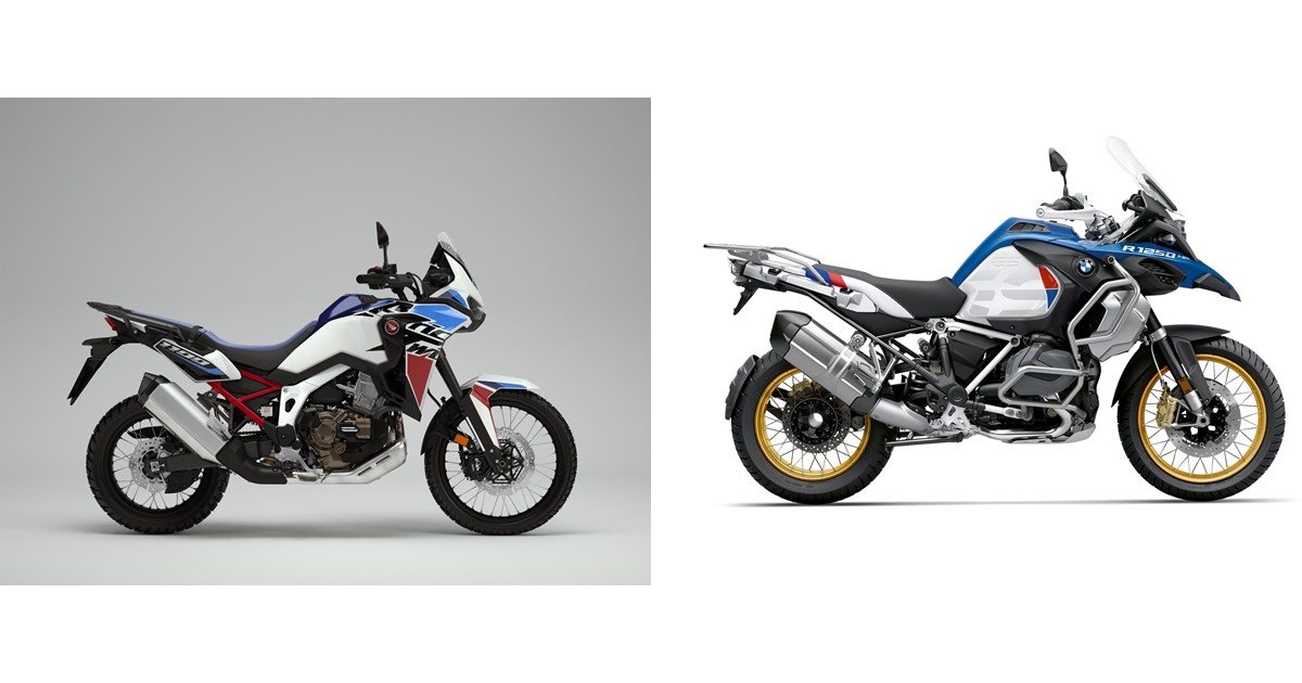 Motorrad Vergleich Honda CRF1100L Africa Twin DCT 2022 vs. BMW R 1250 ...